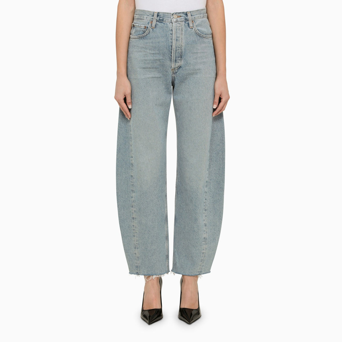Agolde Light Blue Denim Balloon Jeans | Balardi