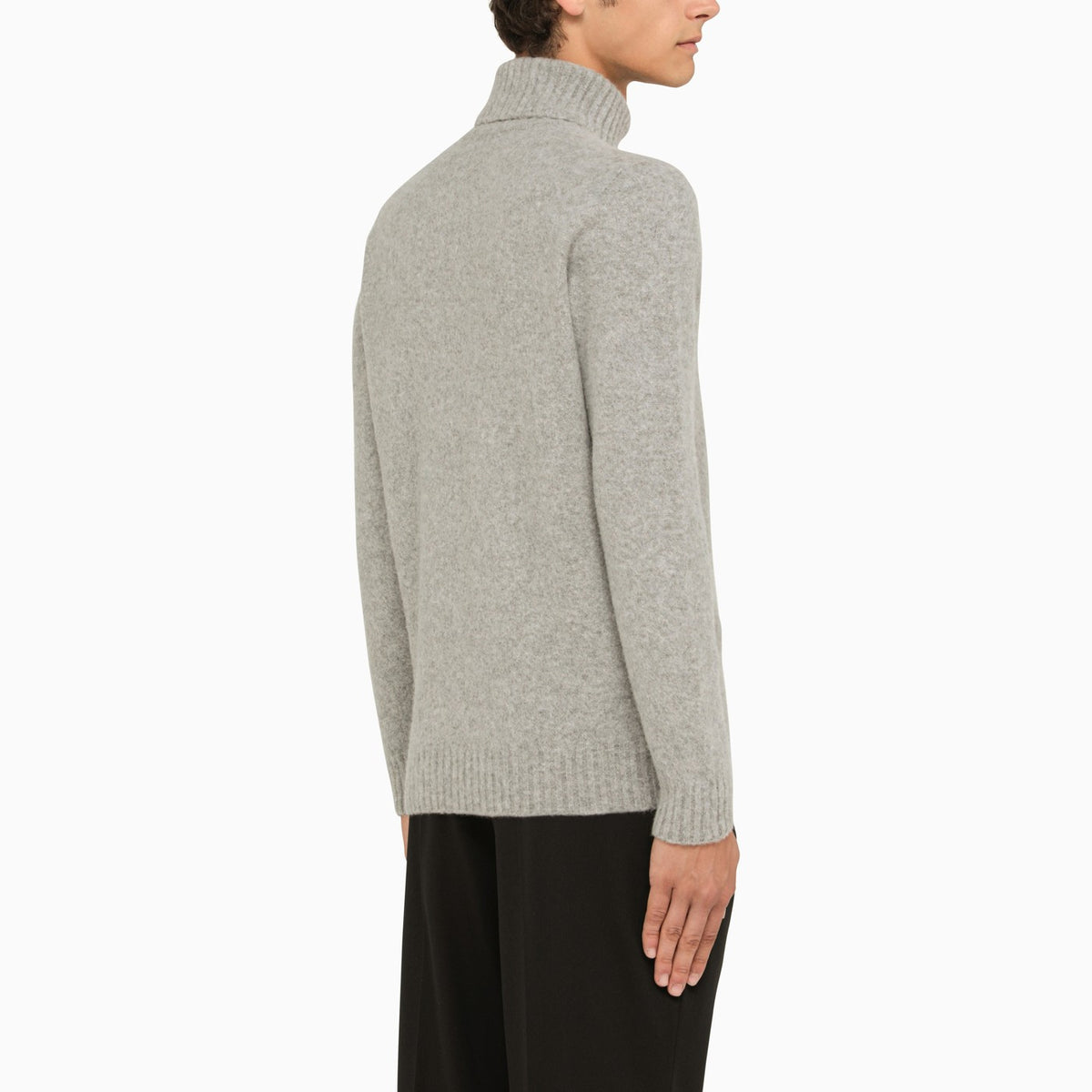 Drumohr Grey Wool Turtleneck | Balardi
