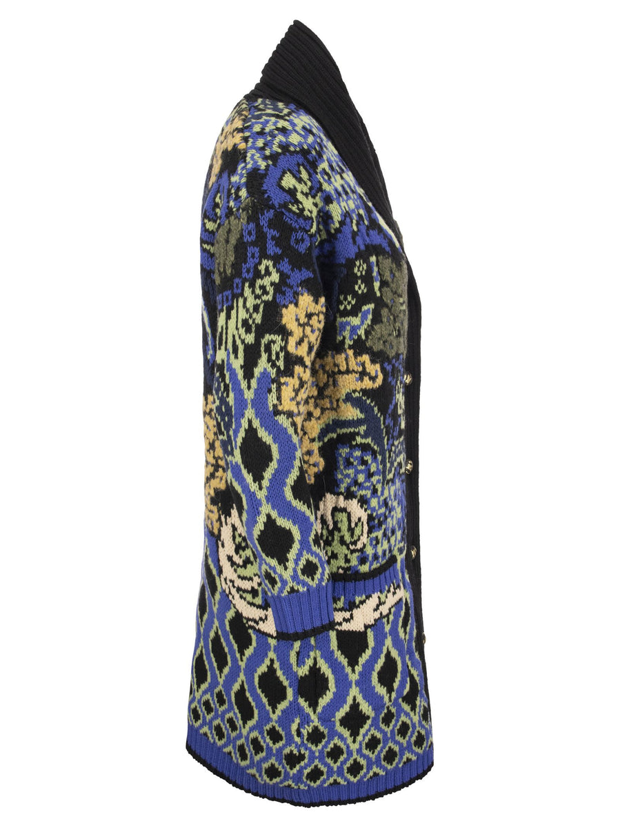 Etro Long Cardigan With Floral Motifs | Balardi