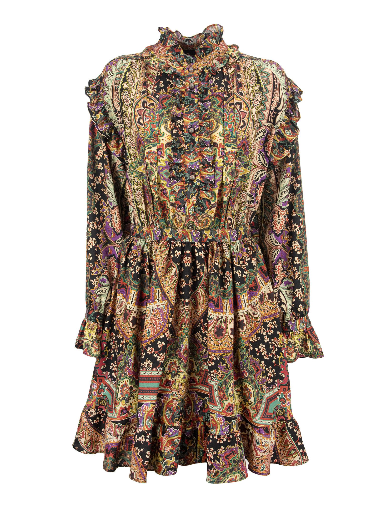 Etro Wool And Silk Paisley Naif Dress – Balardi