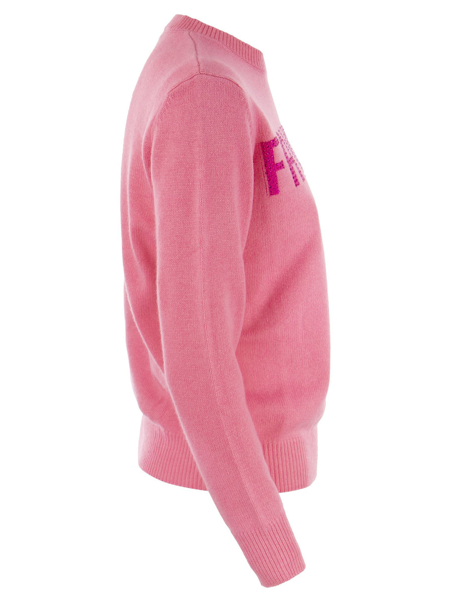 Mc2 Saint Barth Wool And Cashmere Blend Jumper With Favolosa Embroidery ...