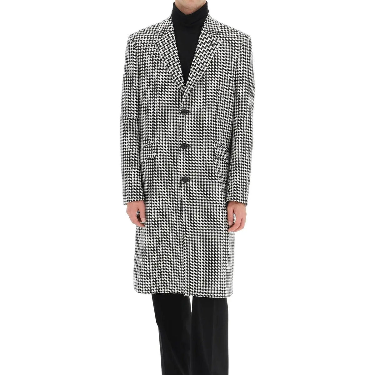 Alexander Mcqueen Pied De Poule Wool Coat | Balardi