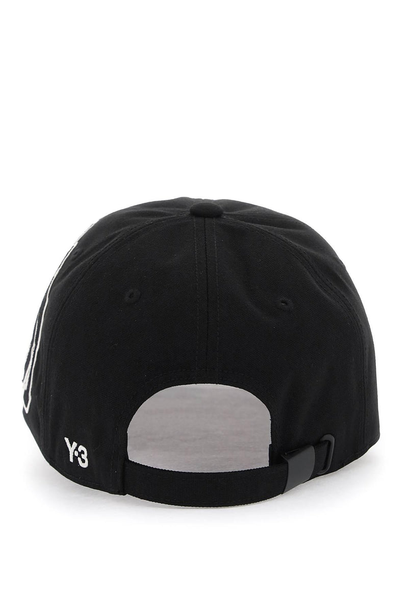 Y 3 Baseball Cap With Morphed Logo Patch | Balardi